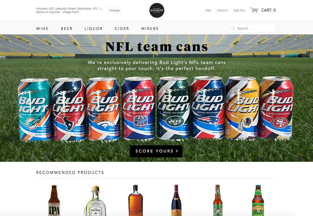 Fans Ask. Bud Light Delivers; Partners with Minibar to Offer Full Line ...